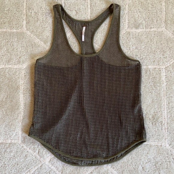 Free People | Tops | Free People Heavy Metal Lover Mesh Racerback Tank ...